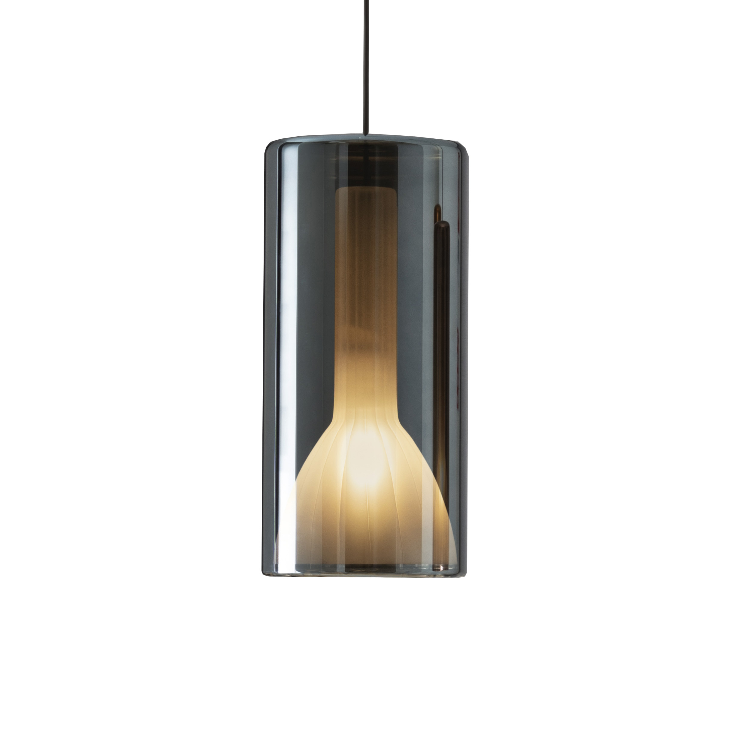 PENTA LIGHT lampada a sospensione LIT LARGE (Blu - Vetro specchiato ...