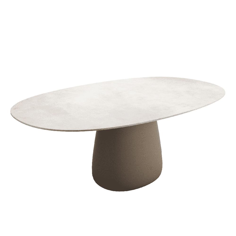QEEBOO outdoor table COBBLE table top STONEWARE 190 cm - MyAreaDesign